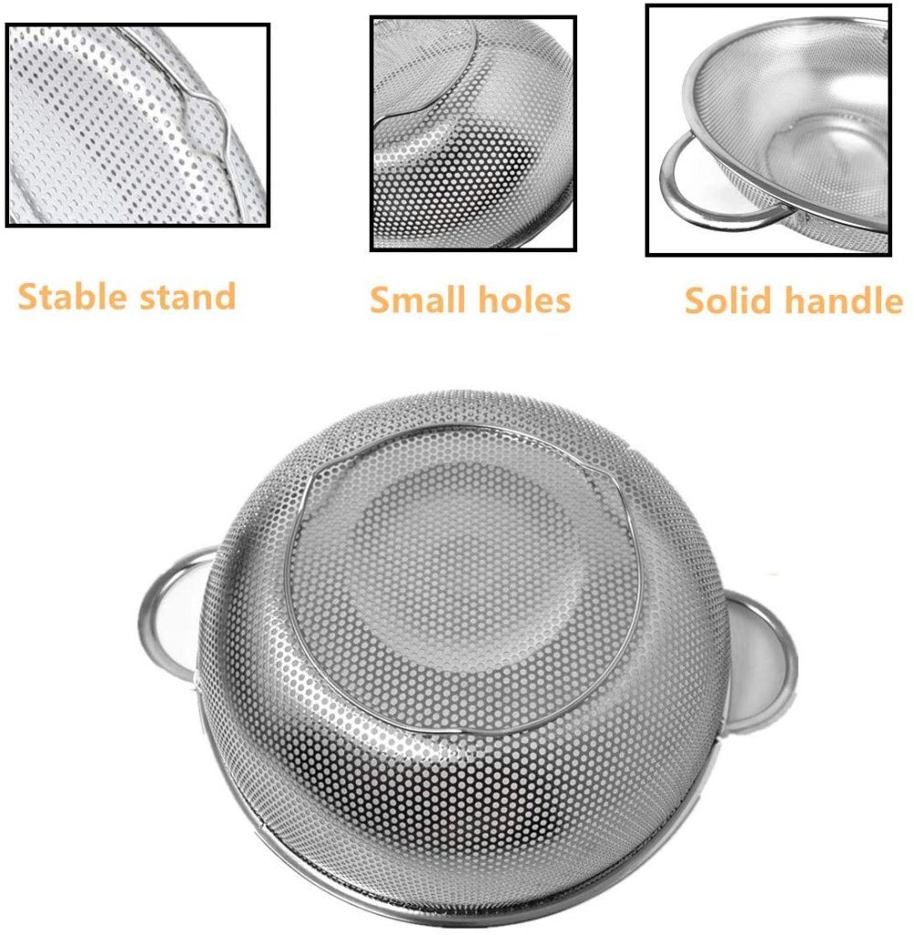 Small Stainless Steel Colander / Strainer / Food Drainer - IdeaMart ...